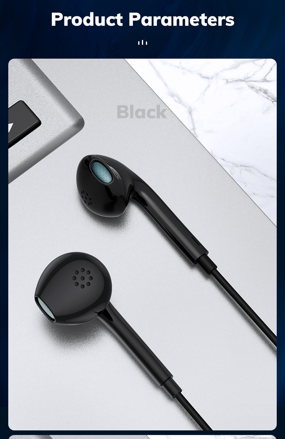 TOPK F20 Earphone In-Ear Wired Volume Control Earbuds With Microphone 3 ...