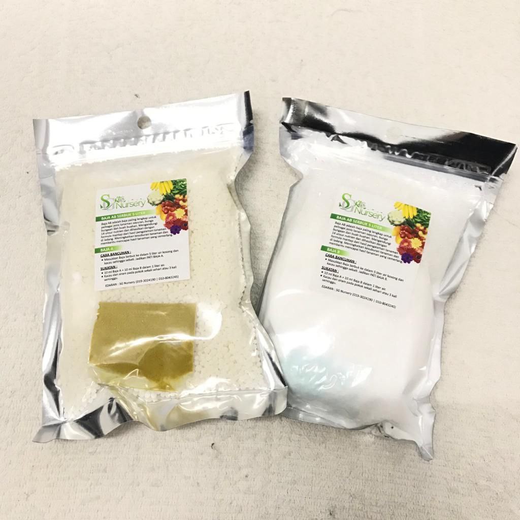 Set Baja AB Fertigasi Hidroponik - Hidroponic AB Fertilizer Nutrient ...