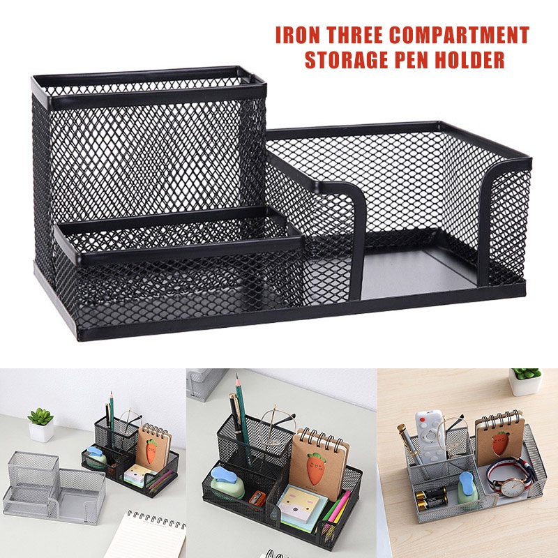 Multi Purpose Metal Pen Tray / Wire Pen Holder / Memo Holder / Office ...