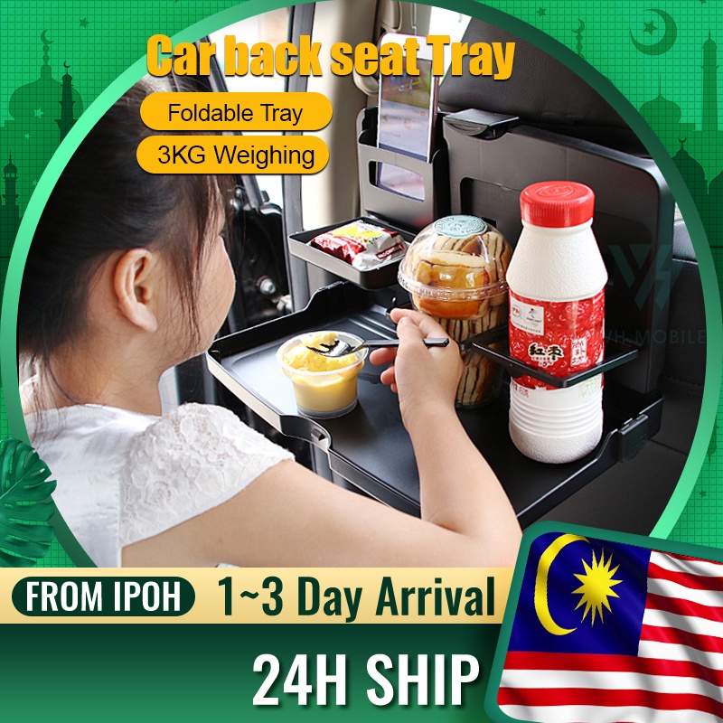 Foldable Car Food Tray With Bottle Cup Holder Steering Wheel Table Car ...