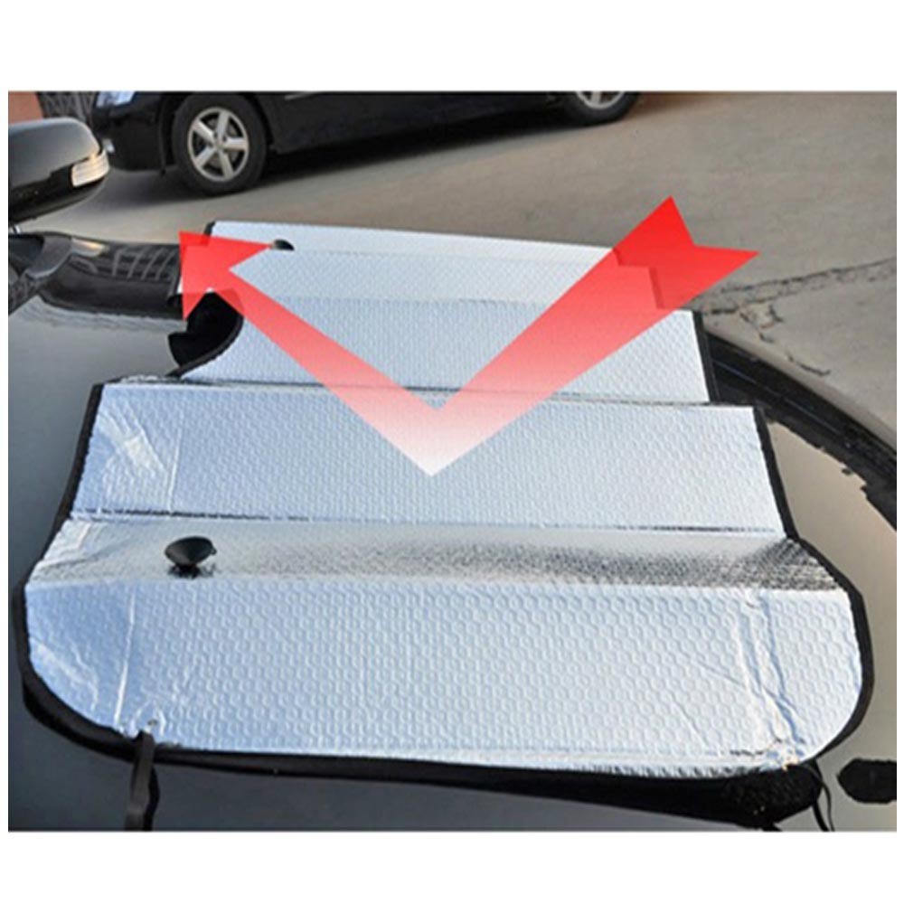 Auto Car Front / Rear Windscreen Foldable Reflective Sunshade ...