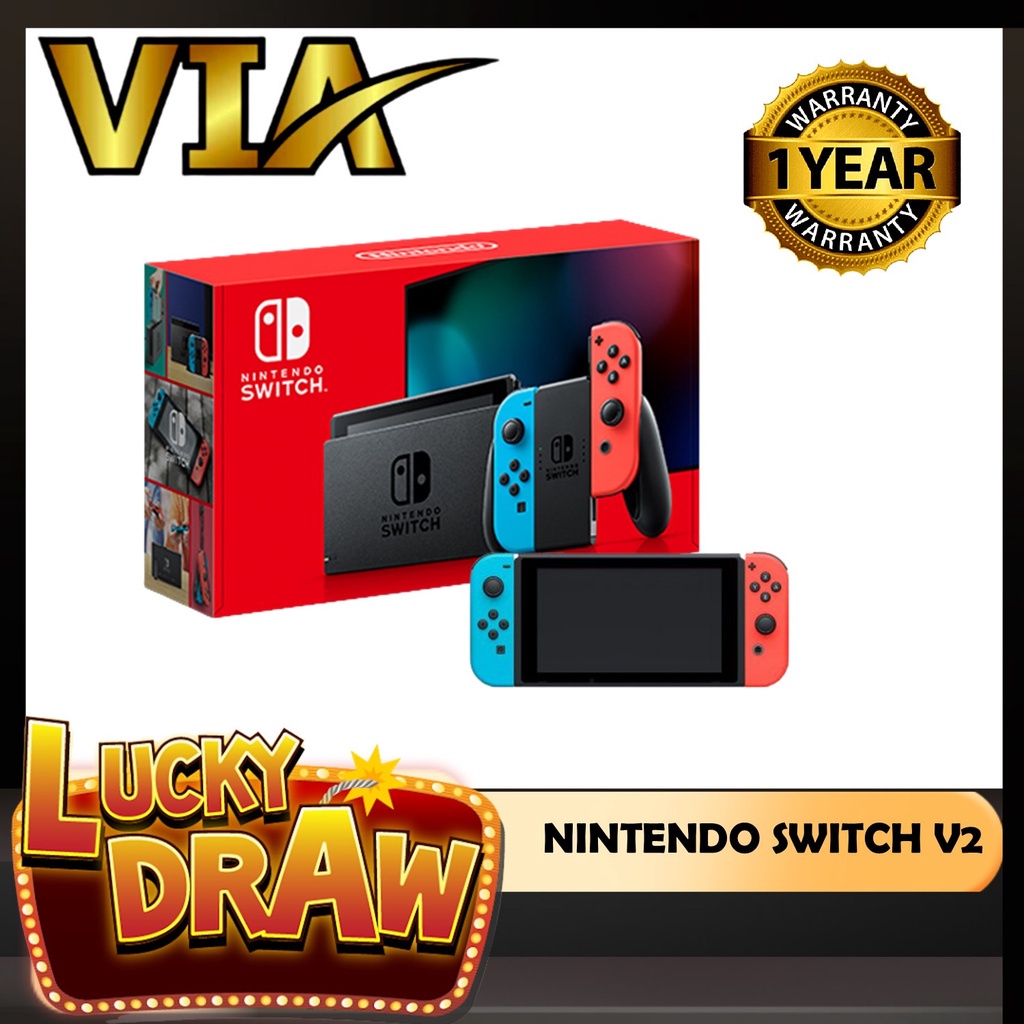 【LuckyDrawWinner!!】Nintendo Switch V2 Neon Best For Gamming | Shopee ...