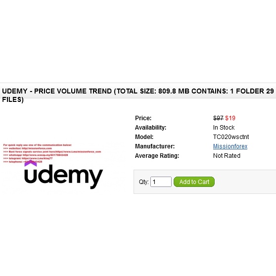 Udemy - Price Volume Trend (Total size: 809.8 MB Contains: 1 folder 29 ...