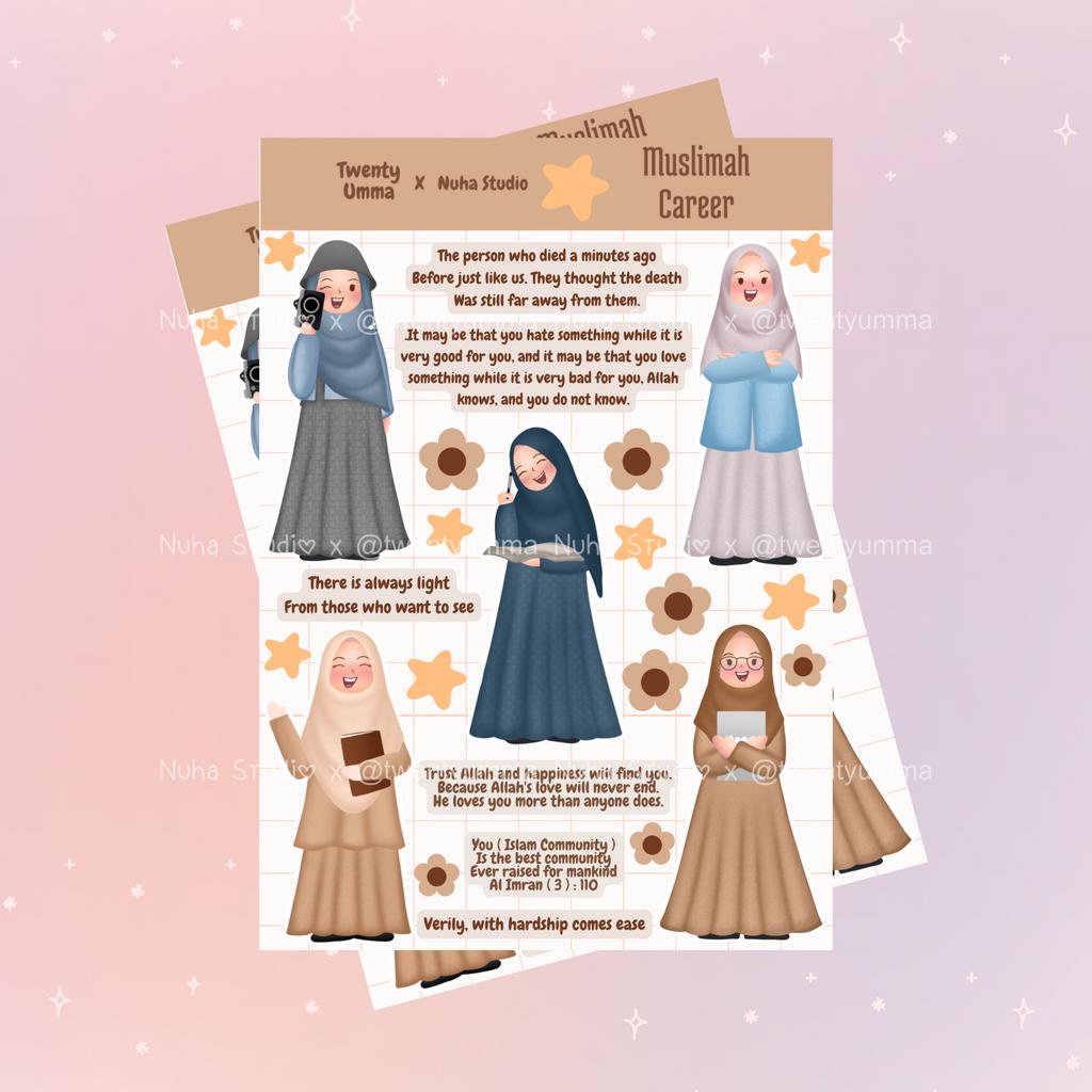 Sticker by TwentyUmma | Muslimah Career Women Career Writer Career ...