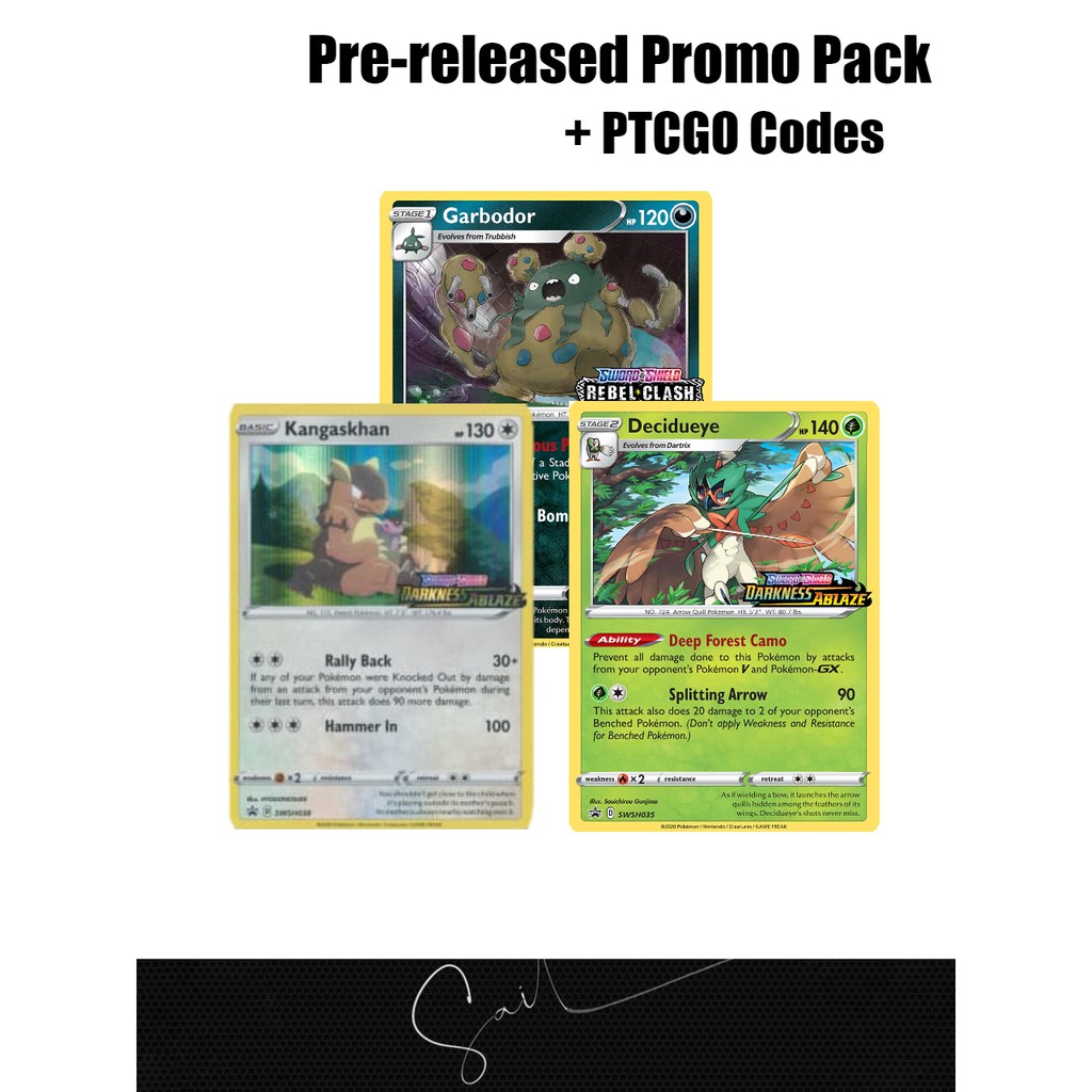 Pre-Released Promo Pokemon Pack + Pokemon TCG Codes (Official Pokemon ...