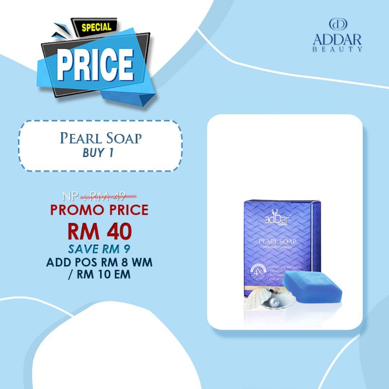 💥Single Pearl Soap (Sabun Mutiara) 💯% Original By AdDar Beauty | Shopee ...