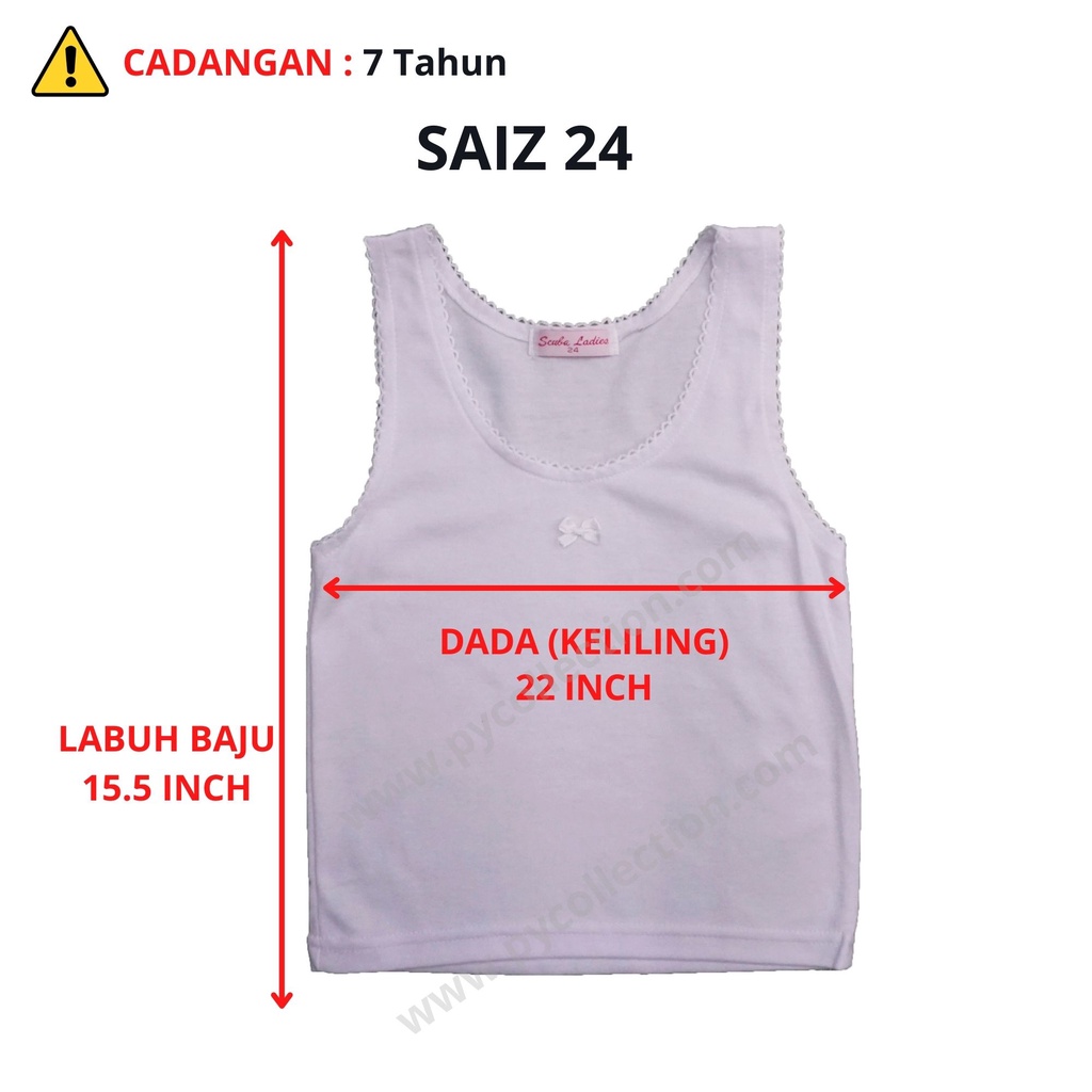 Singlet Putih & Singlet Hitam Perempuan Jenama Scuba ( P001 / P002 ...