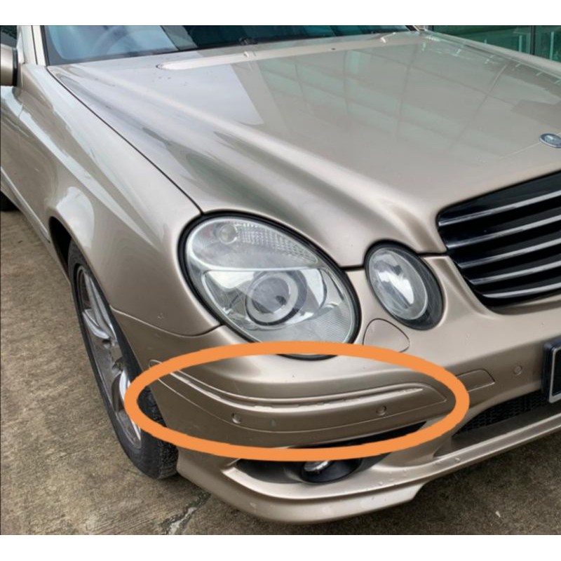 MERCEDES W211 (2007-2009) BUMPER STRIP + MOULDING (WITH SENSOR HOLE ...