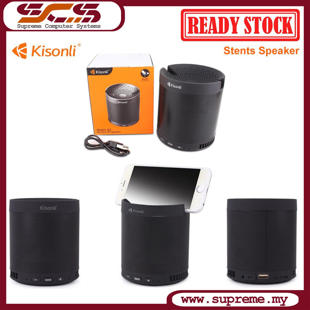 Kisonli Q3 speaker / handsfree speaker / Portable speaker / Strong bass ...