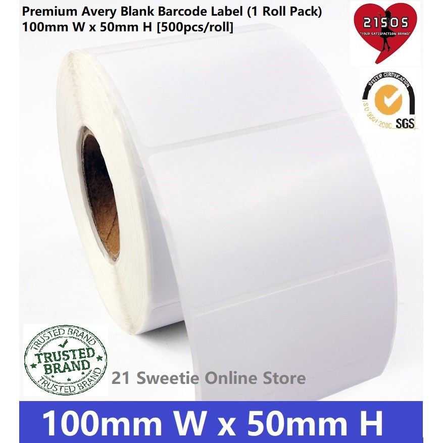 [ALL AP] Blank Barcode Labels Sticker Avery Fassion AP Art Paper Common ...