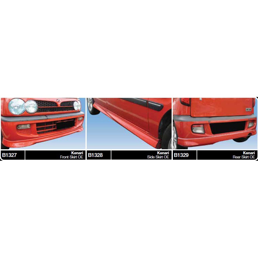 Perodua Kenari OEM style bodykit body kit front side rear skirt lip ...