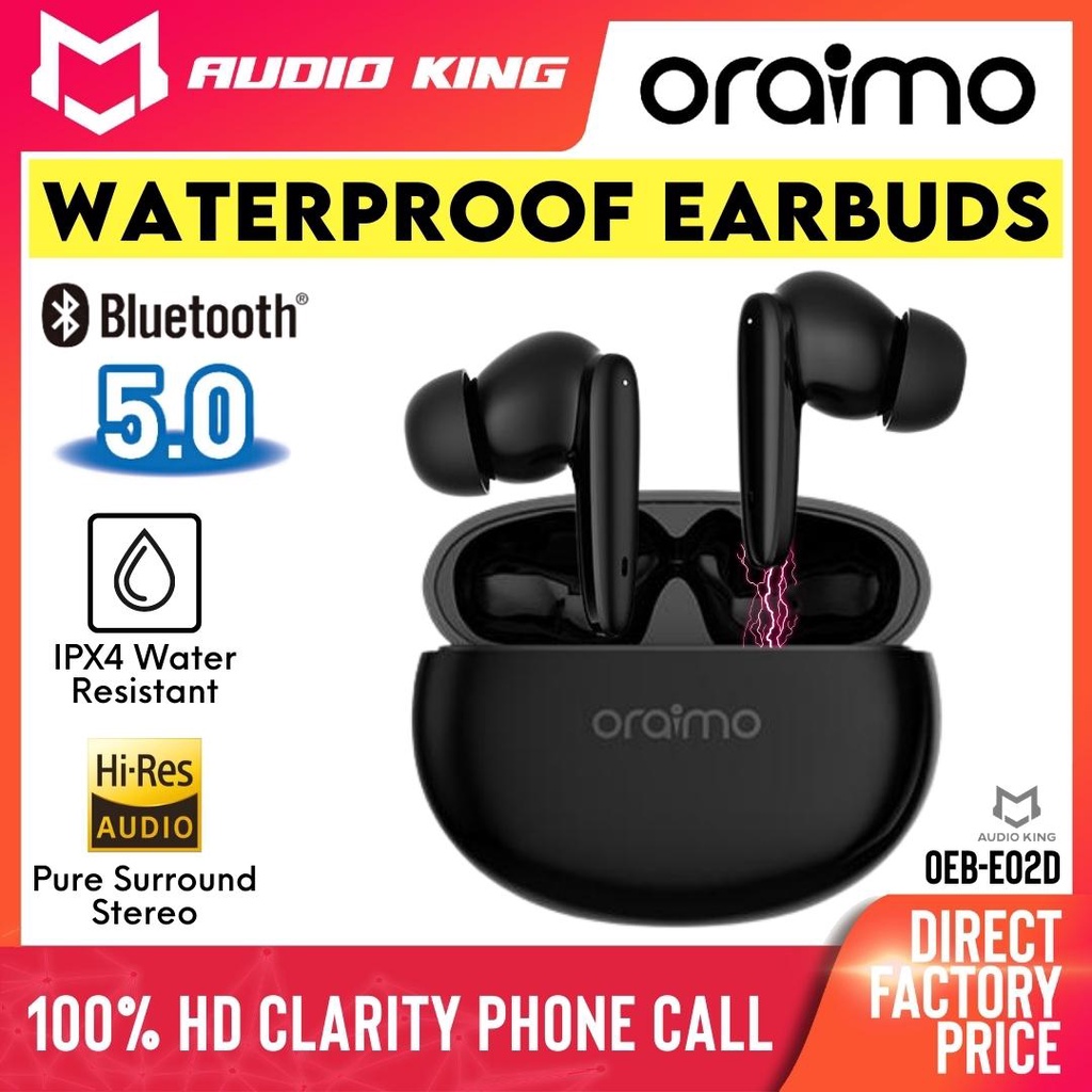ORAIMO Earbuds Wireless Earbuds Sweatproof Earbuds TWS Black Wireless ...