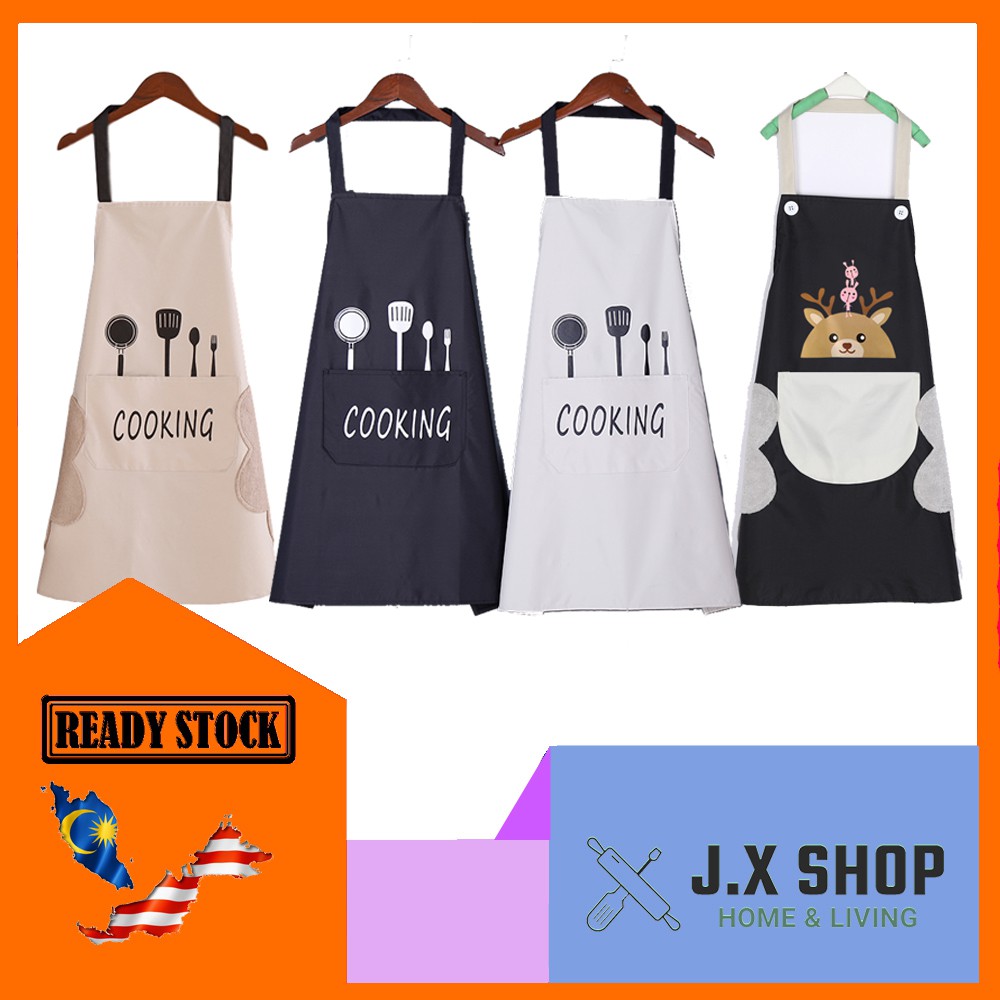WATERPROOF KITCHEN APRON HOME APRON KITCHEN WITH HAND WIPING AND POCKET ...