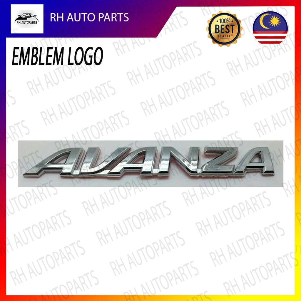 Toyota Avanza Car Auto Racing Logo Emblem Badge Decal Sticker / Word ...