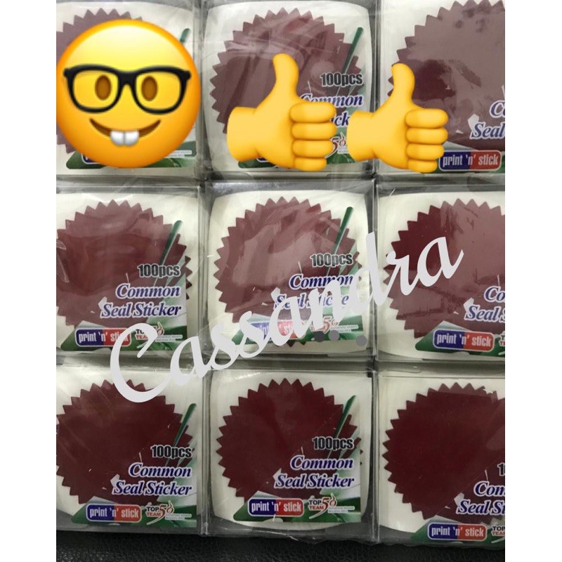 COMMON SEAL Maroon 51MM (100PCS) Made in Malaysia 🇲🇾 | Shopee Malaysia