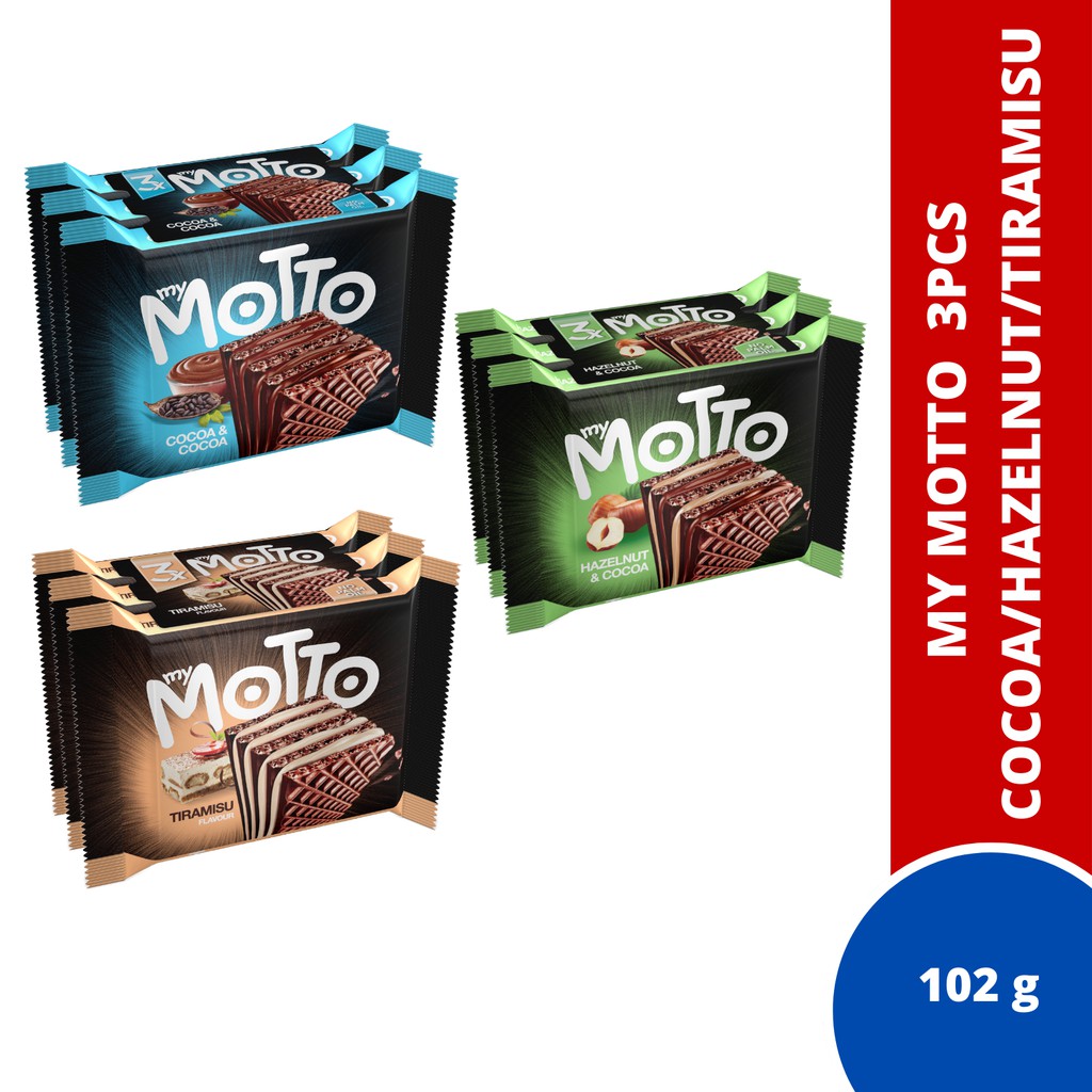 My Motto Cocoa/Hazelnut/Tiramisu (3pcs) | Shopee Malaysia