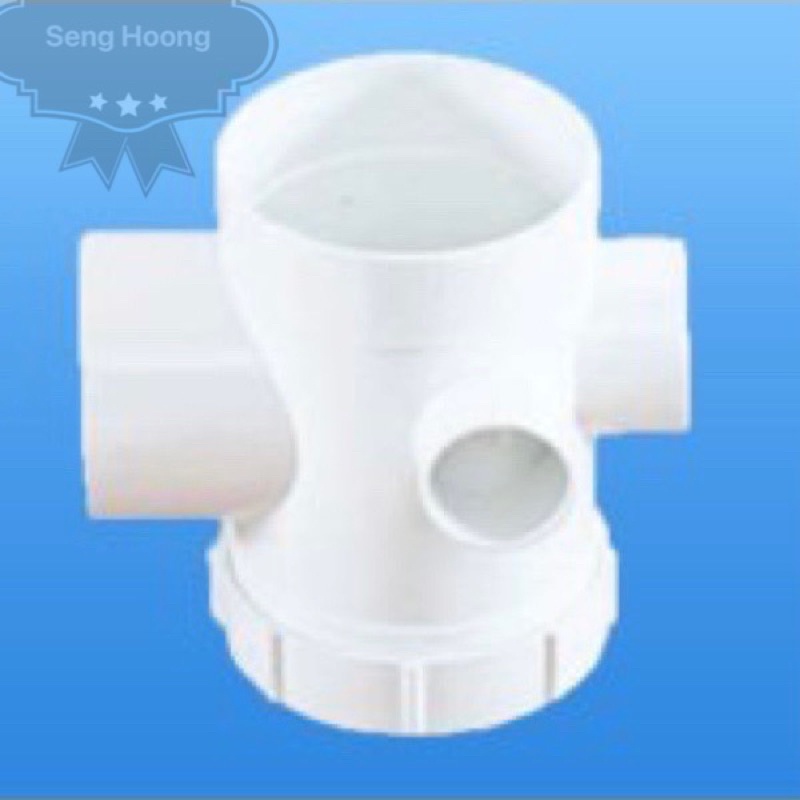 110mm~82mm~56mm Upvc Floor Gully Trap With Inspection Opening I/O 4 ...