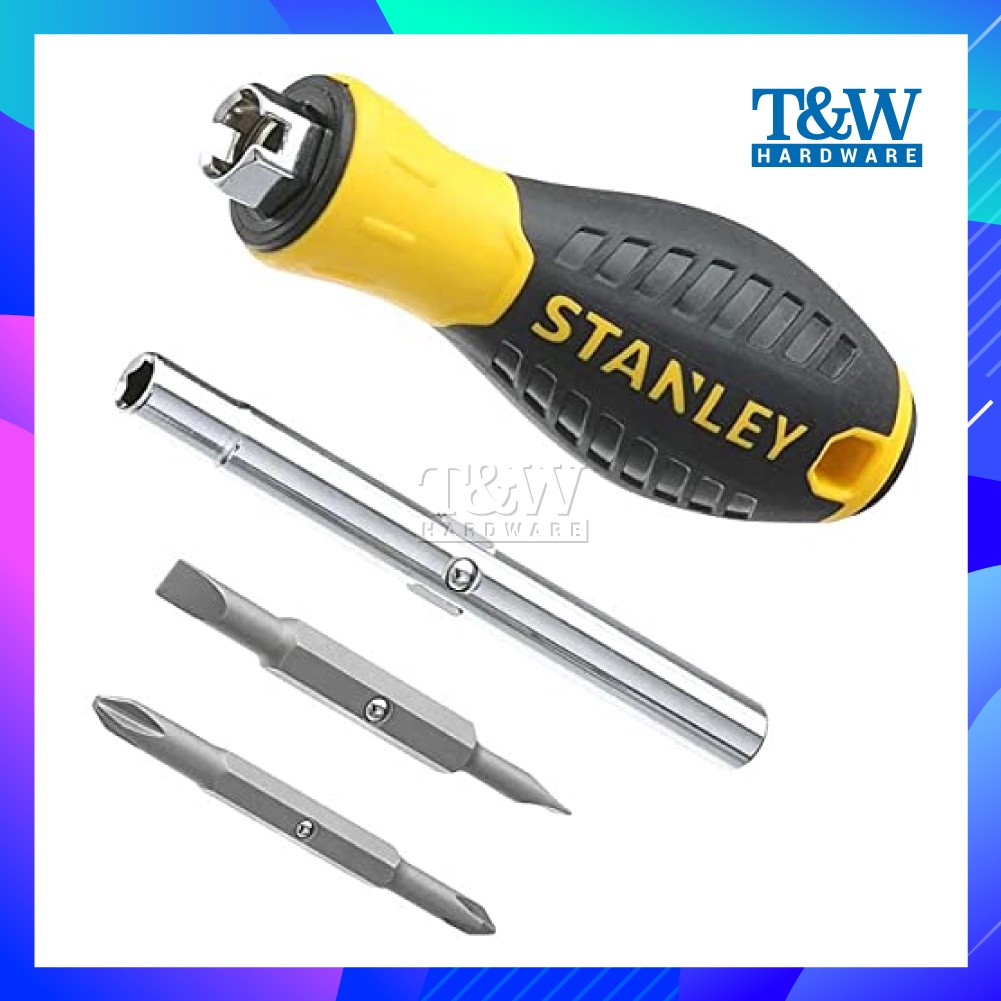 STANLEY 68-012 All-In-One 6-Way Screwdriver [T&W Hardware] | Shopee ...
