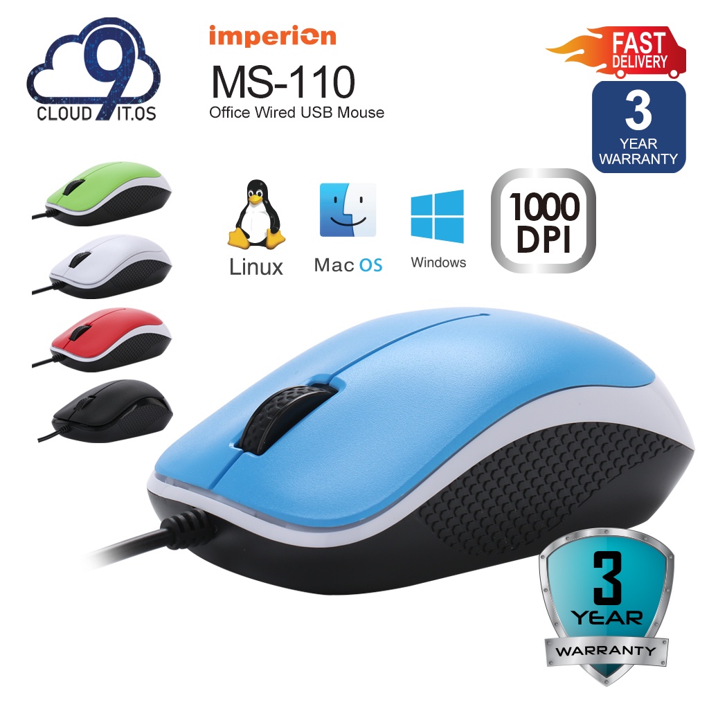 Imperion Office MS 110 Wired USB Mouse | Shopee Malaysia