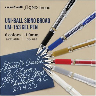 Uni-ball UM-153 UNIBALL UM153 UM 153 Signo Broad Gel Roller Ball ...