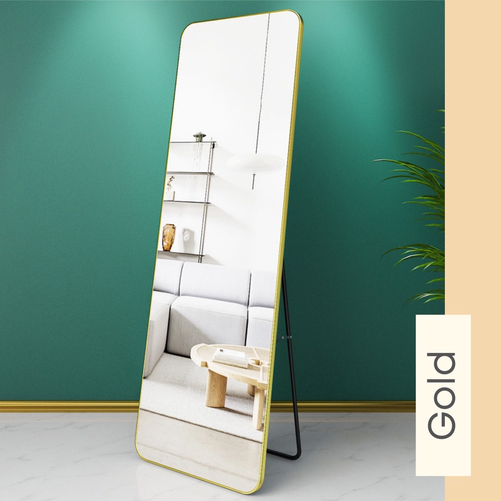 [Ready Stock] 120cm - 160cm Standing Long Mirror Stand Full-length Wall ...