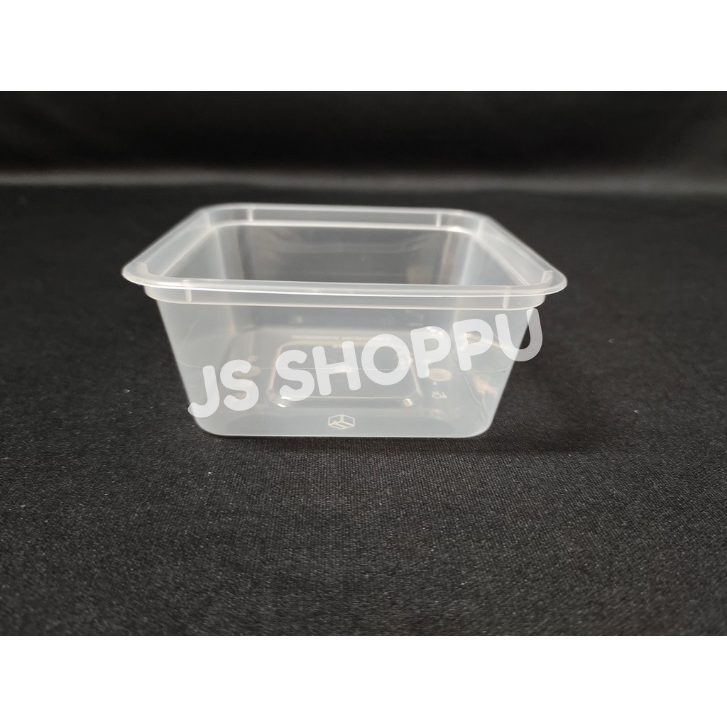 SQ250 Square Plastic Disposable Food Container (50pcs±) / Bekas Petak ...