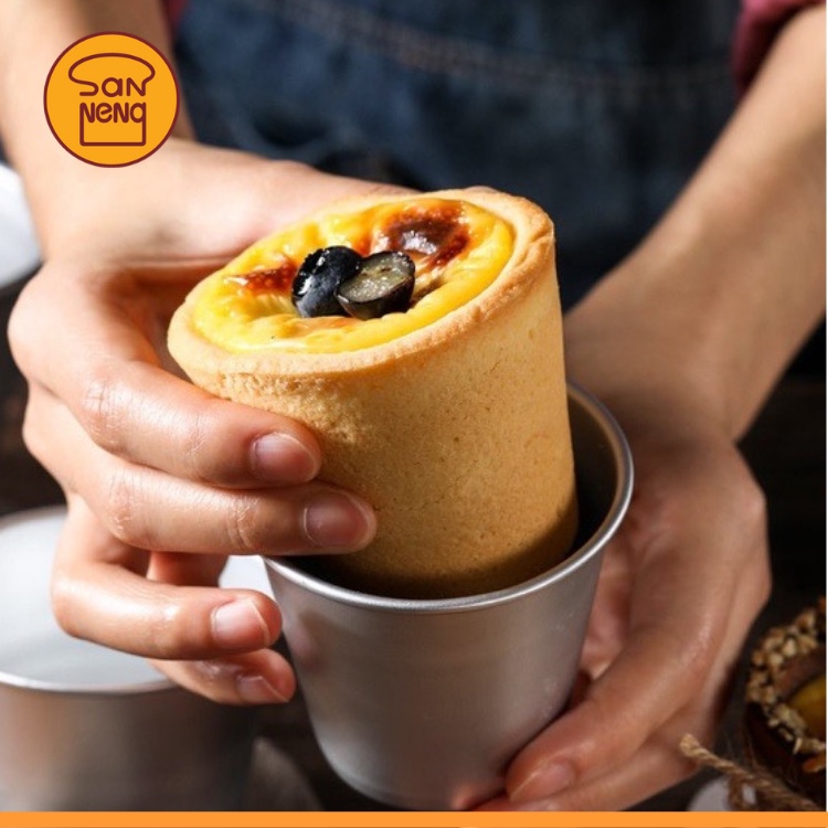 [𝗦𝗔𝗡𝗡𝗘𝗡𝗚] Cruffin Mould/ Pudding Cup / German Pudding (Anodized)(5pcs ...