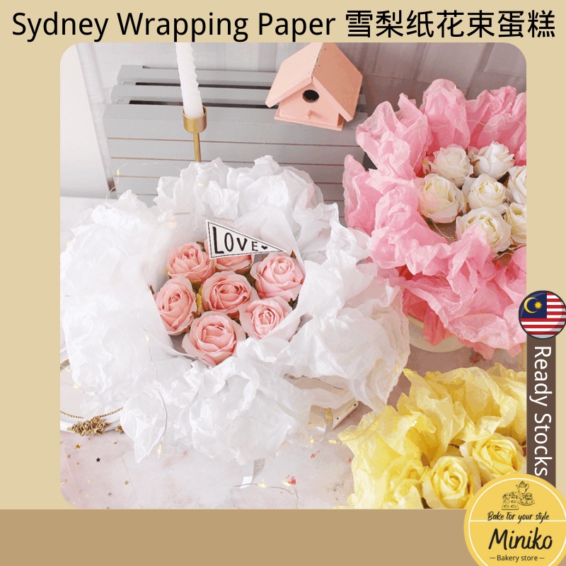 Sydney Wrapping Paper Bouquet cake Valentines birthday cake decoration ...