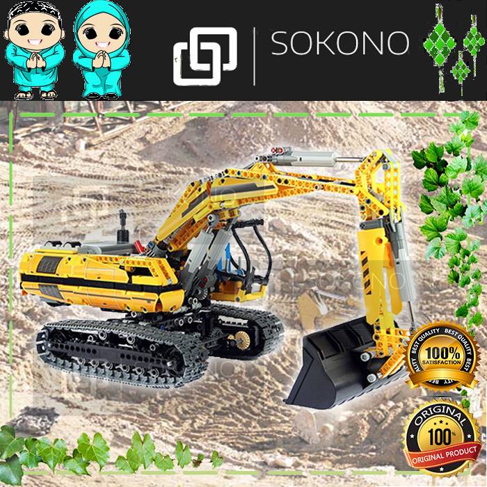 MOULD KING 13112 🔥 Models Mechanical Digger Motor Motorized Excavator ...