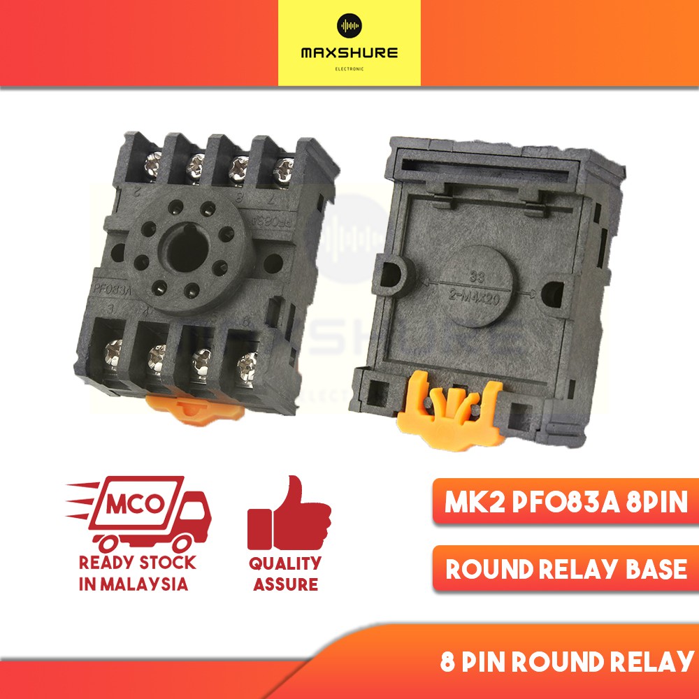 [MaxShure] MK2 PF083A 8 PIN ROUND RELAY BASE | Shopee Malaysia