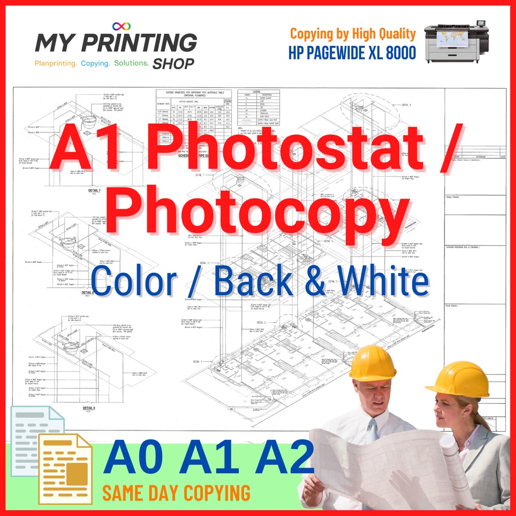 🔥 A1 Copying | Photostat / Photocopy | High Resolution Plan Photocopy ...