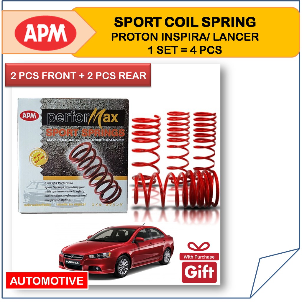 APM Proton Inspira& Mitshubishi Lancer Sport Coil Spring (Clearance ...