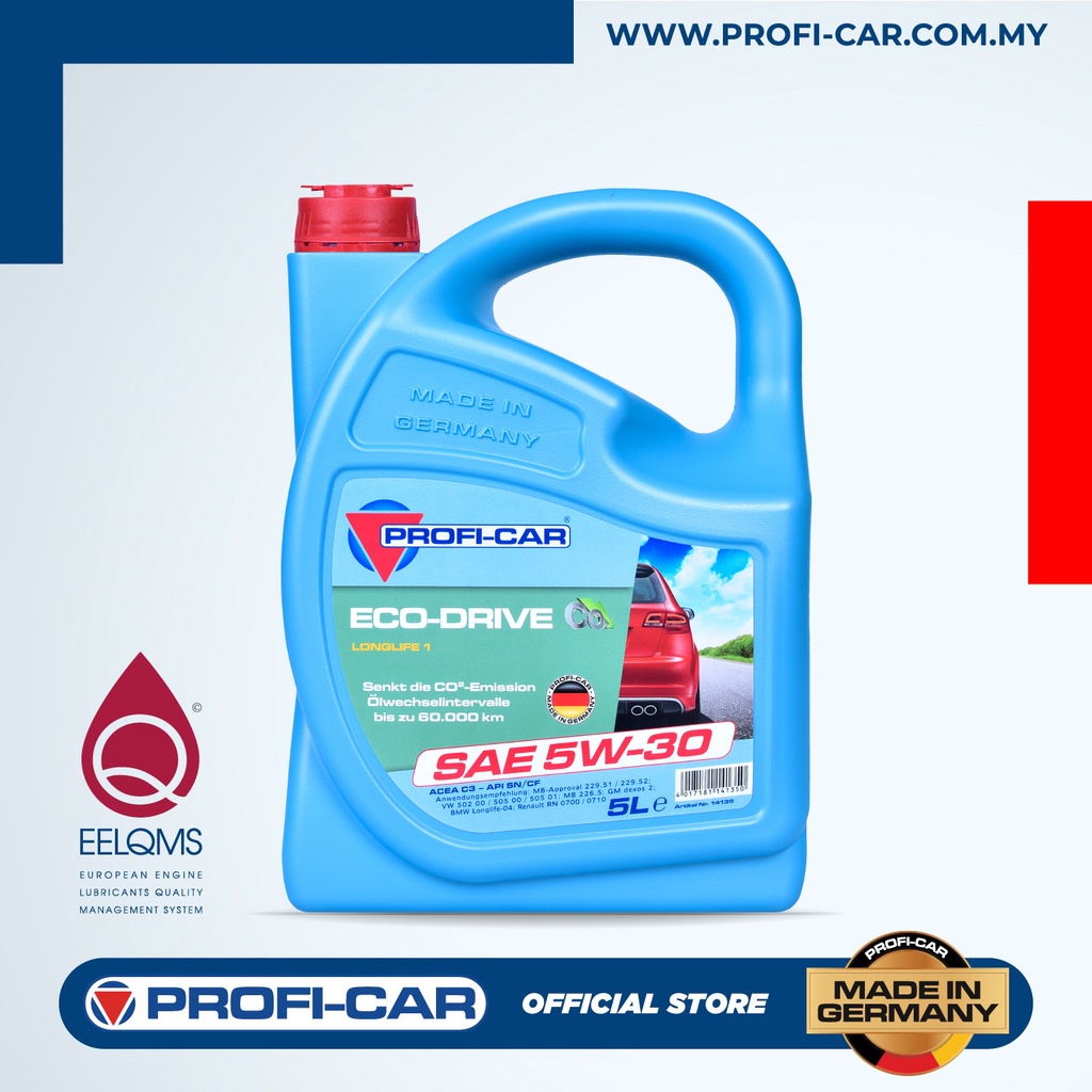 PROFI-CAR ECO-DRIVE LONGLIFE-1 5W30 C3 Fully Synthetic Engine Oil (5L ...