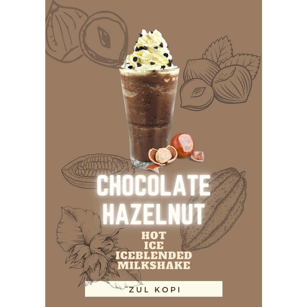 Chocolate Hazelnut Powder / Serbuk Coklat Hazelnut 1000g Ice Blended ...