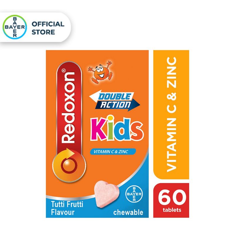 Redoxon Double Action Kids Vitamin C & Zinc Chewable Tablet 60's ...