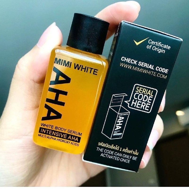 BOX Mimi White AHA SERUM from Thailand 100% Authentic | Shopee Malaysia
