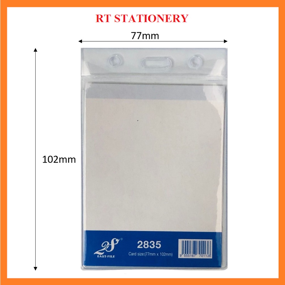 East File PVC Name Tag / Name Badge / ID Tag/ Transparent ID Name Tag ...