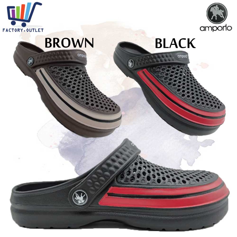 Amporlo Men Women Crocs Slipper Sandal Selipar Lelaki Perempuan ...