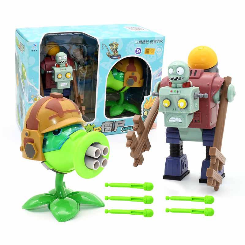 Children's Boy's New Plants vs. Zombies 2 Toy Hard Glue Giant Mech ...
