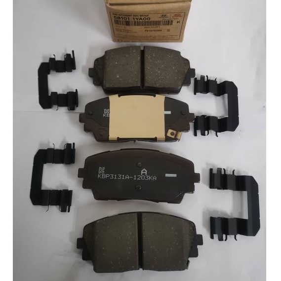 FRONT DISC BRAKE PAD (GENUINE PARTS) KIA PICANTO TA > 58101-1YA30 ...