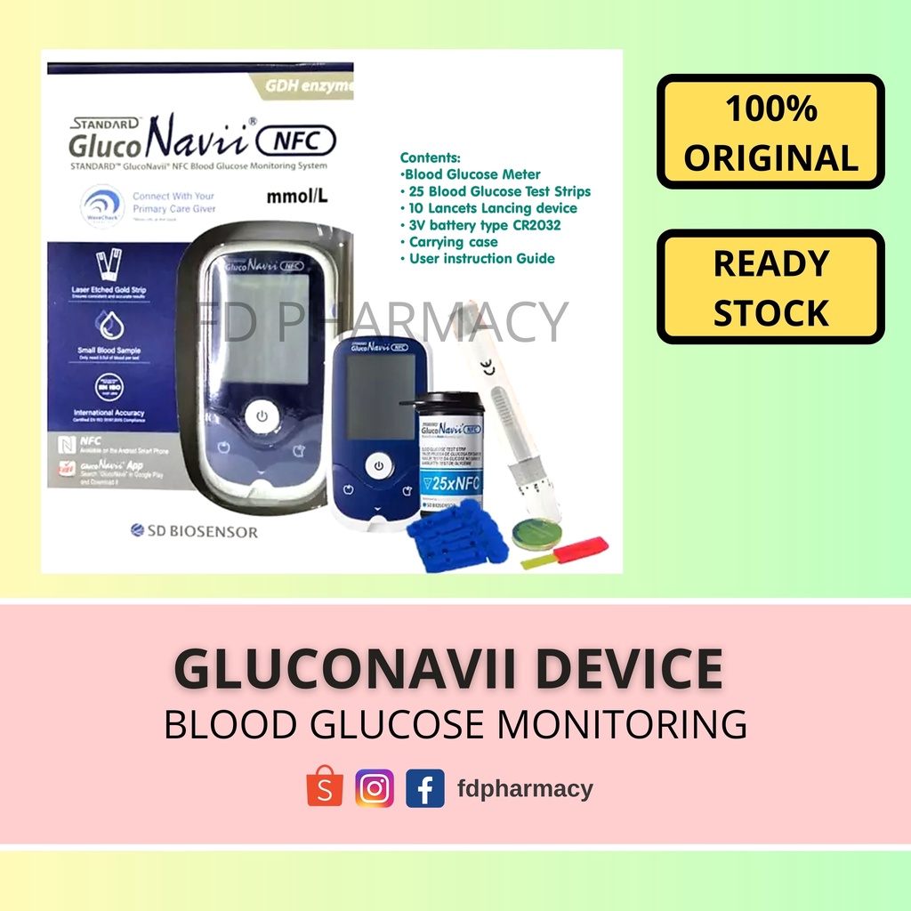 Gluconavii Glucometer Gluco navii NFC (Blood Glucose Monitoring System ...