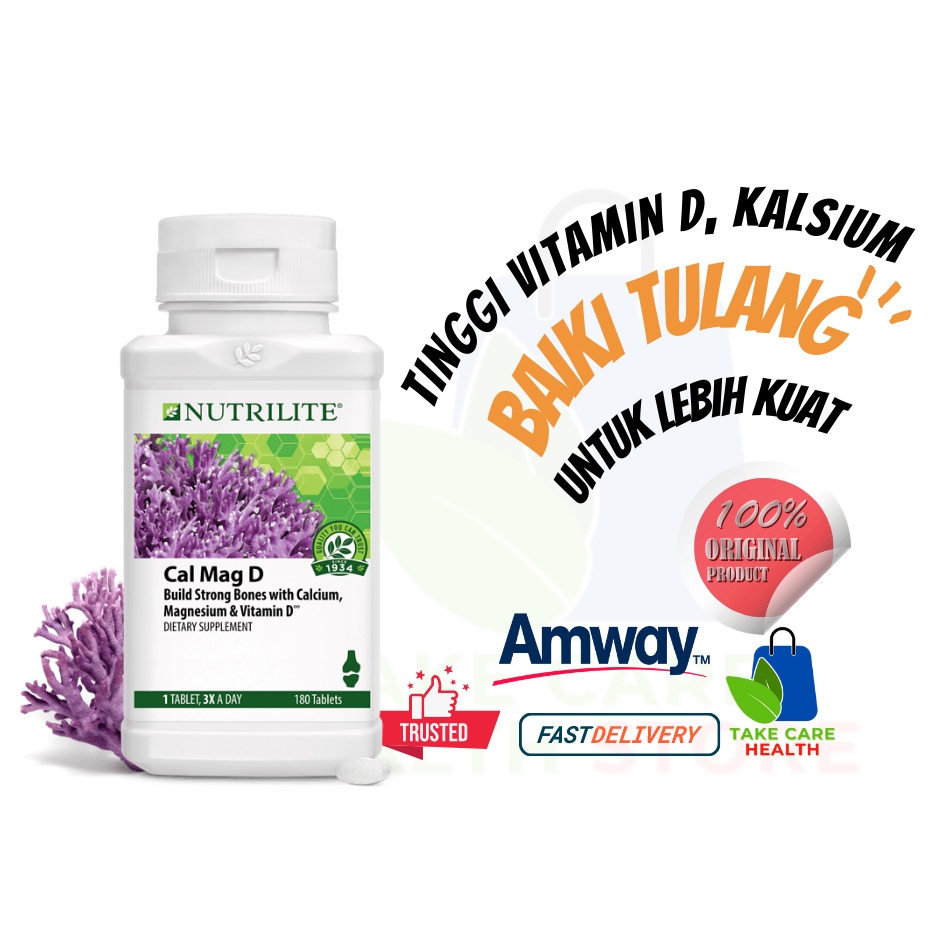 🎁READY STOCK🔥 Amway Nutrilite Cal Mag D Plus Calsium Magnesium Vitamin ...