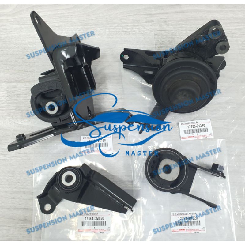 4 IN 1 SET - ENGINE MOUNTING KIT -TOYOTA VIOS NCP93 2008-2013 (AUTO)NCP150 2013-2022 (AUTO ...