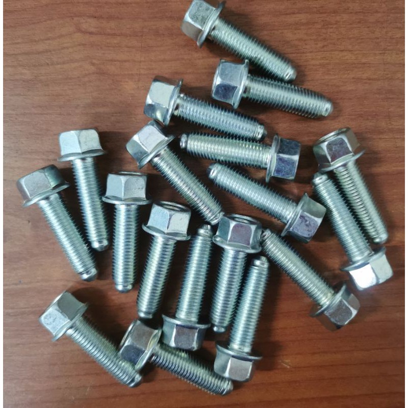 M10x30 Spanar 14 ( M10x1.25x30) Stainless Steel (9A) Hex Flange Bolt ...