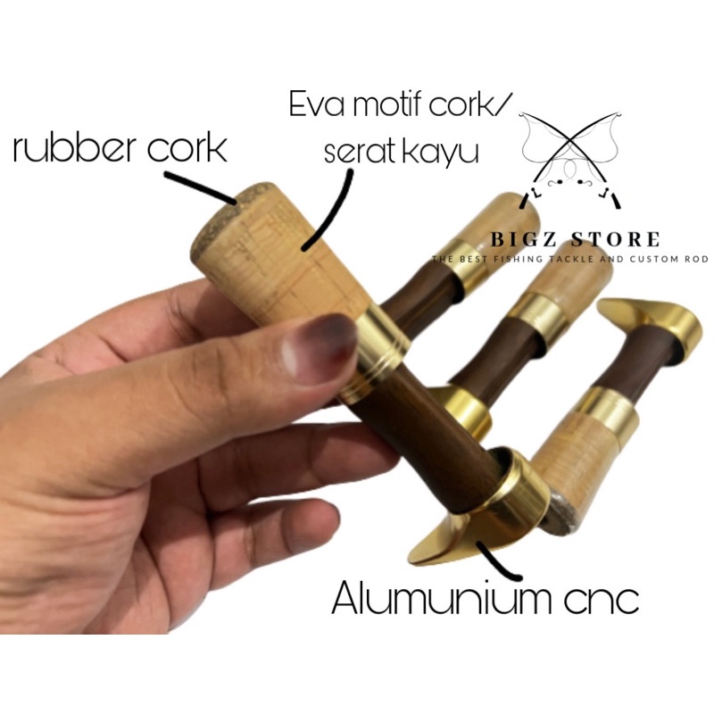 KAYU Reel SEAT WOODEN SIZE 16 SPINNING AND BC WOODEN MOTIF WITH CROWN ...