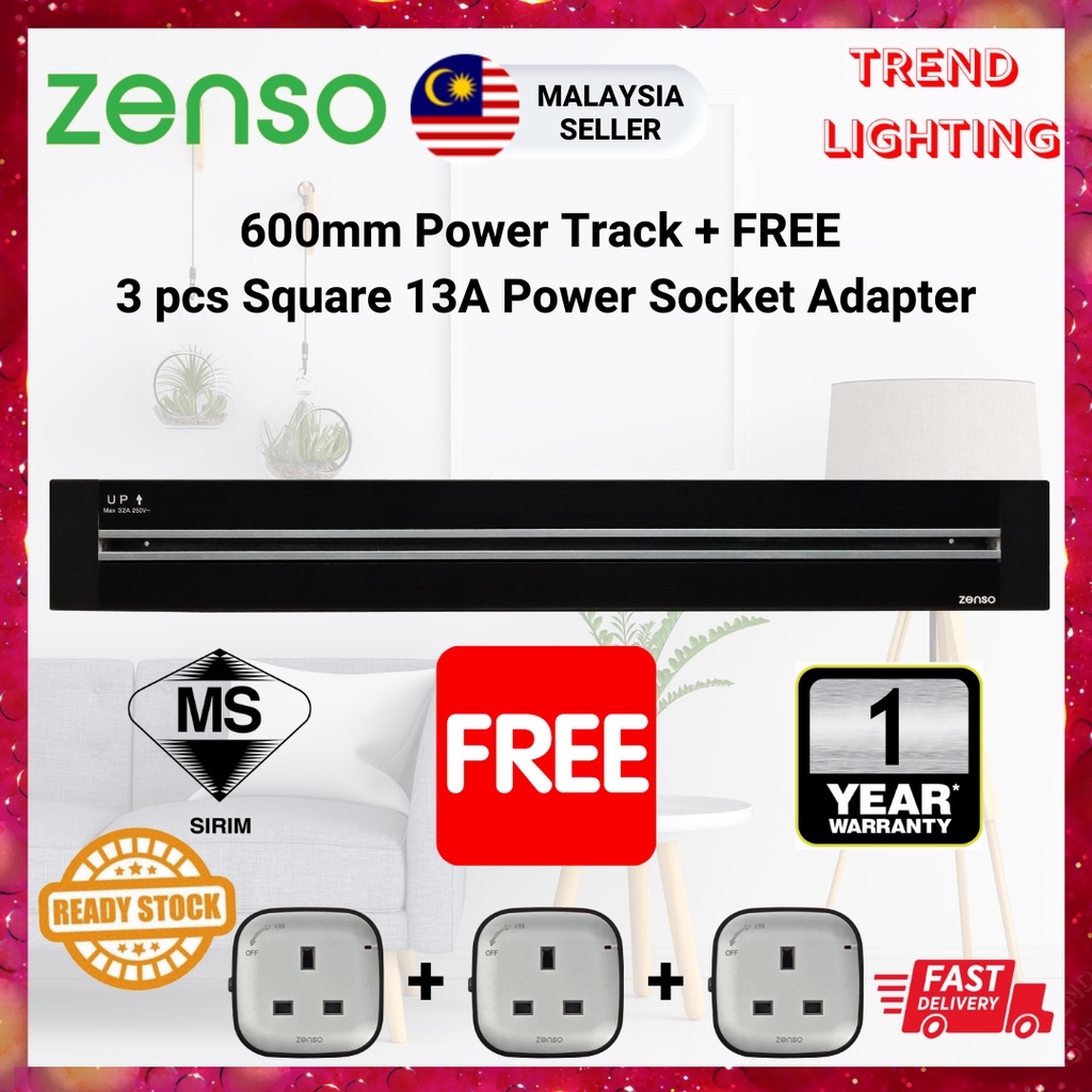 ZENSO - Z.Line 600MM Power Line / Power Track + FREE 3 units 13A Track ...