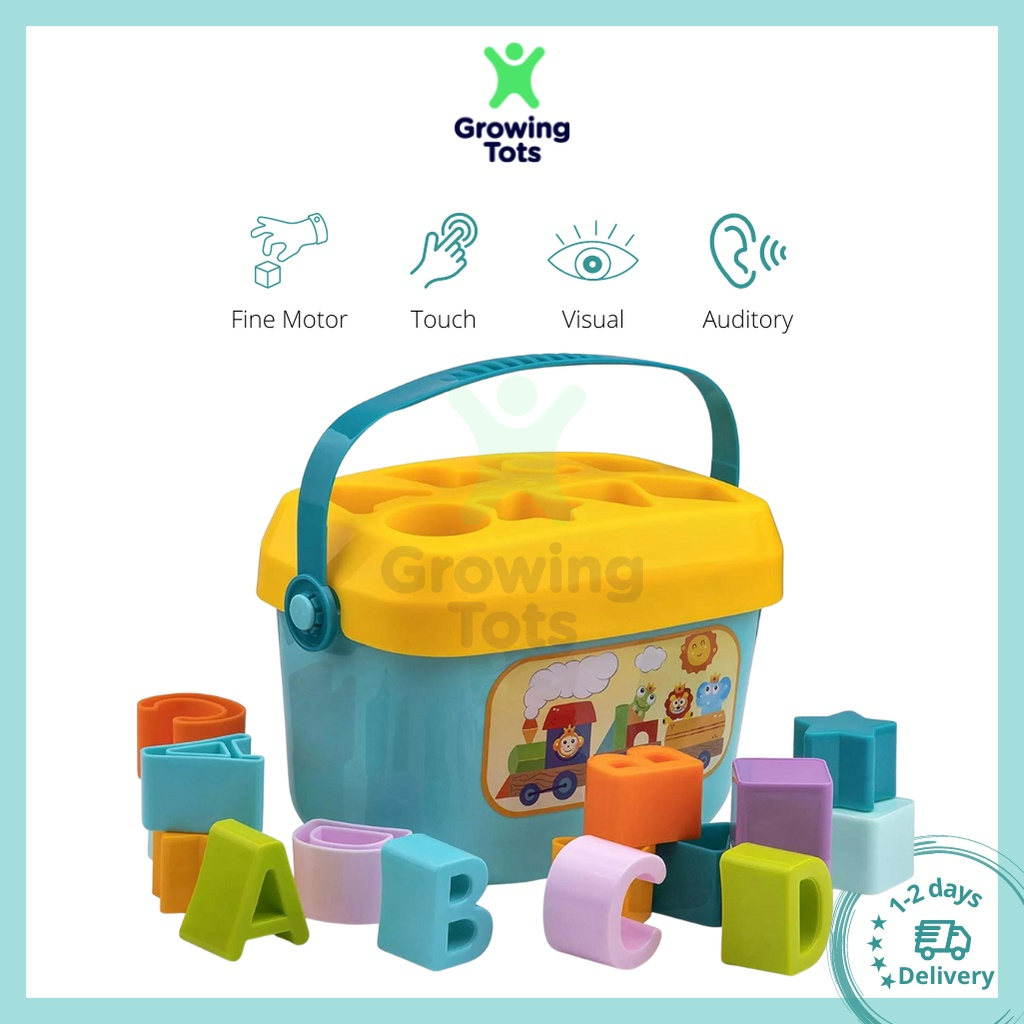 Huanger Baby's First Blocks Learning Shape Sorting 16 Building Block ...