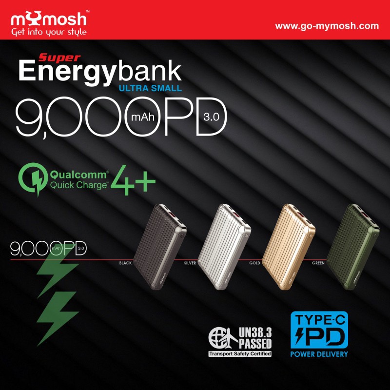 [Original] MYMOSH Super Energybank 9000mAh Ultra Small | Shopee Malaysia