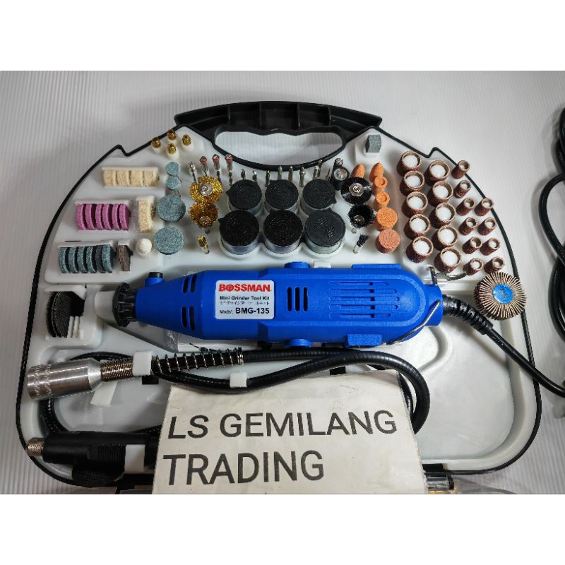LS GEMILANG SIRIM Bossman Mini Grinder Engraver Polisher Set with ...