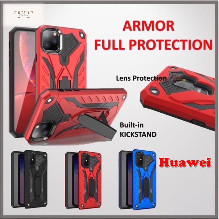 Case Huawei Honor 8x Nova 2 Lite 2i 3i 5T 7i Y5 2019 Y6P Y9 Prime Armor Shockproof Back Stand ...